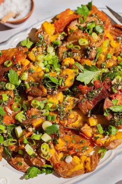 Smashed Potatoes | The Mediterranean Dish