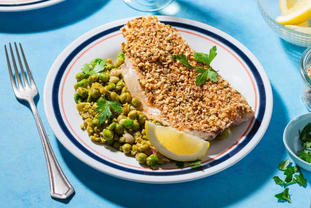 Dukkah Crusted Sea Bass | The Mediterranean Dish