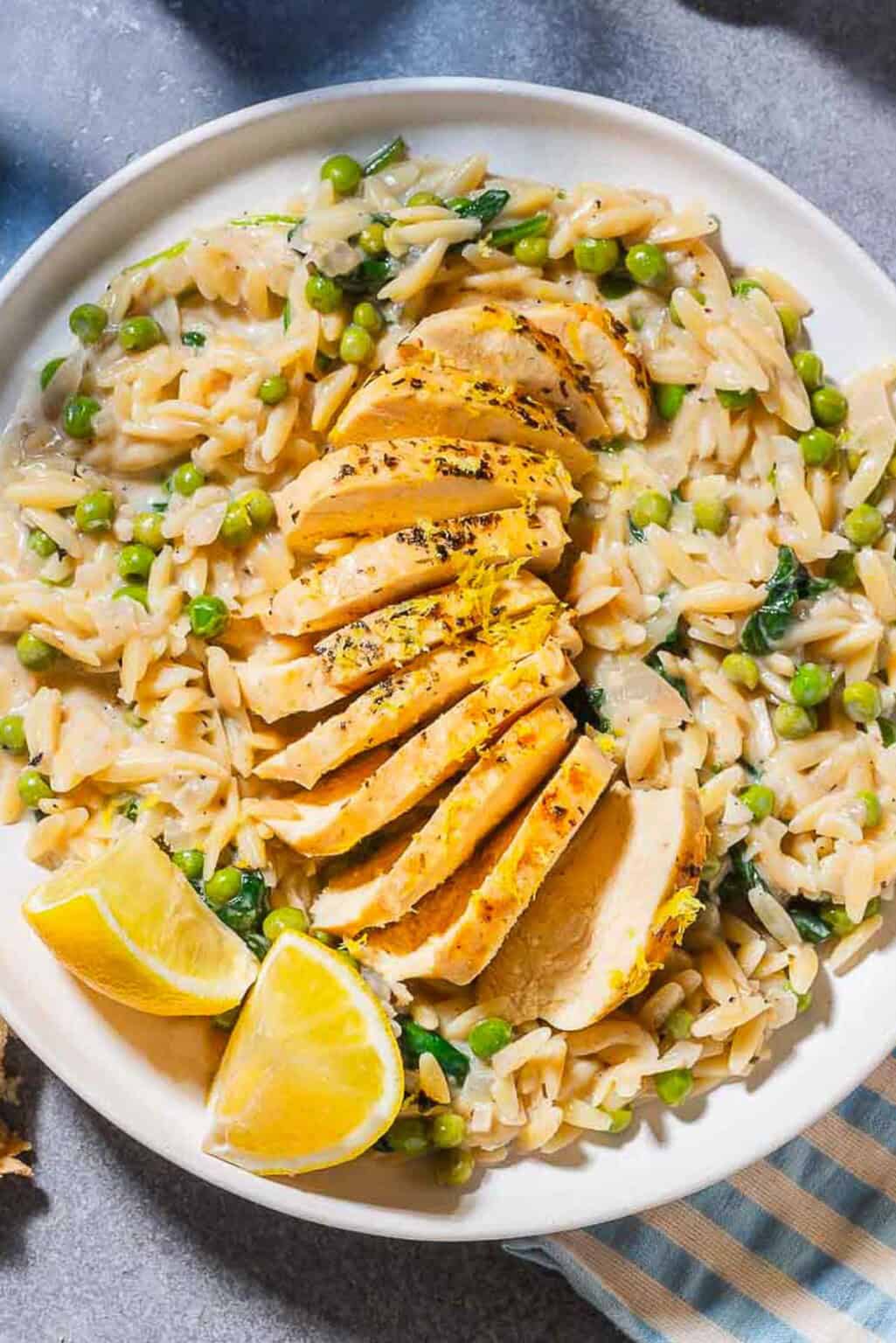 Lemon Chicken Orzo | The Mediterranean Dish