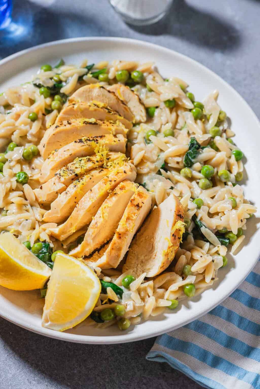 Lemon Chicken Orzo | The Mediterranean Dish