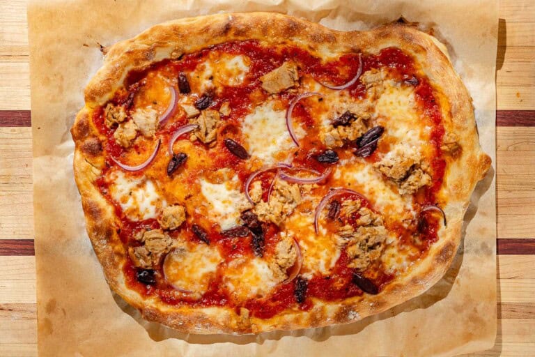 Tuna Pizza (Pizza Tonno e Cipolla) | The Mediterranean Dish