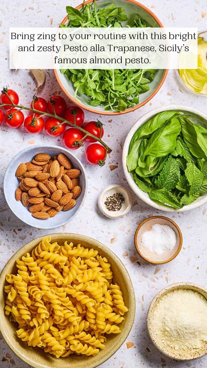 Pesto alla Trapanese (Sicilian Almond Pesto) - The Mediterranean Dish