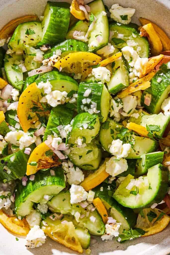 Smashed Cucumber Salad | The Mediterranean Dish