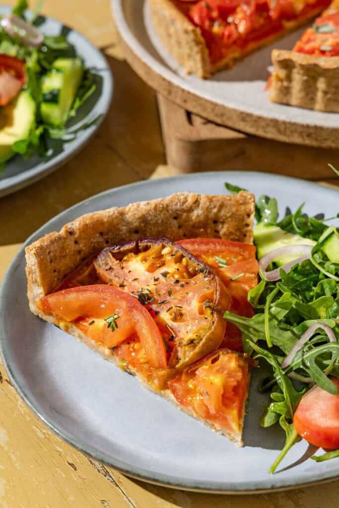 Rustic French-Style Tomato Tart | The Mediterranean Dish