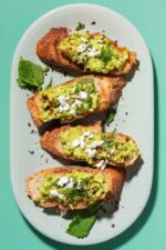 Smashed Peas on Toast | The Mediterranean Dish