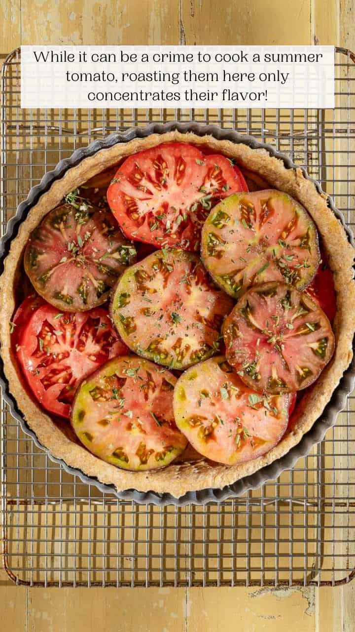 Rustic French-Style Tomato Tart - The Mediterranean Dish