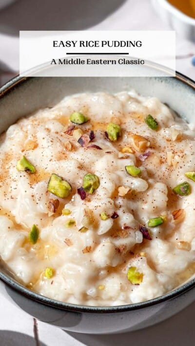 Easy Rice Pudding - The Mediterranean Dish