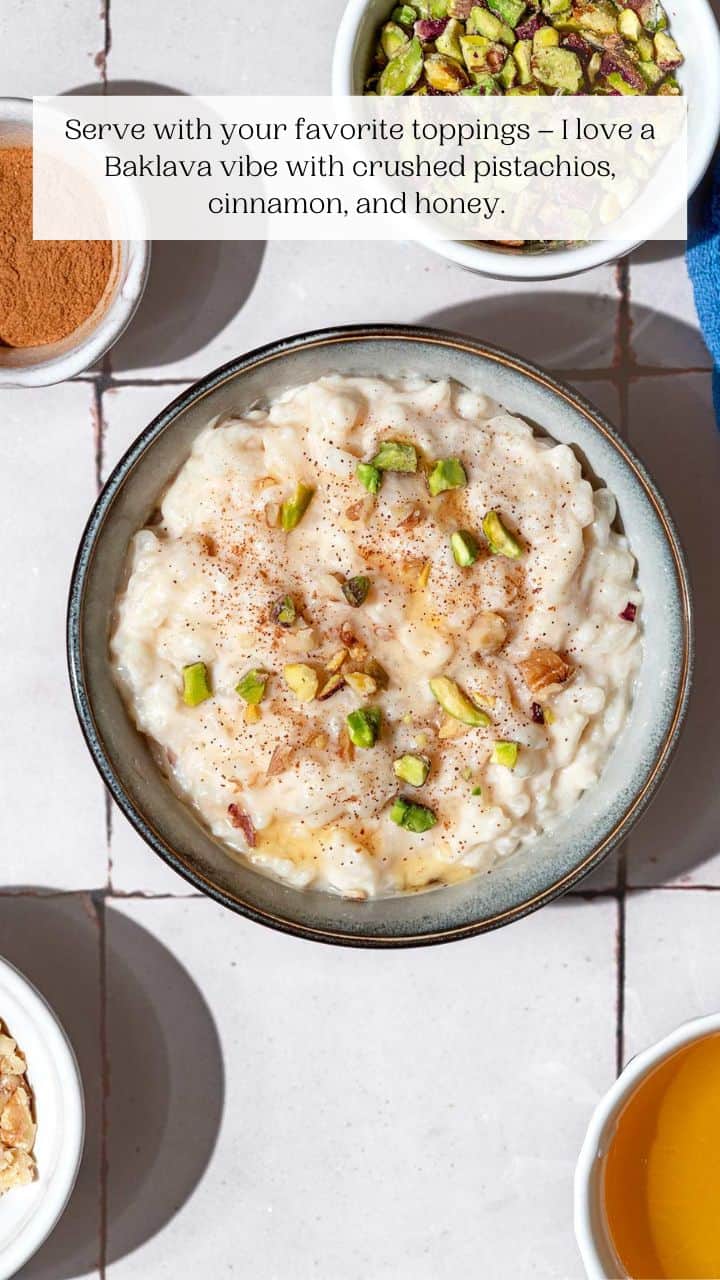 Easy Rice Pudding - The Mediterranean Dish