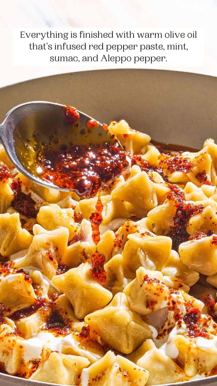 Mantı Turkish Dumplings with Garlicky Yogurt and Spiced Oil - The ...