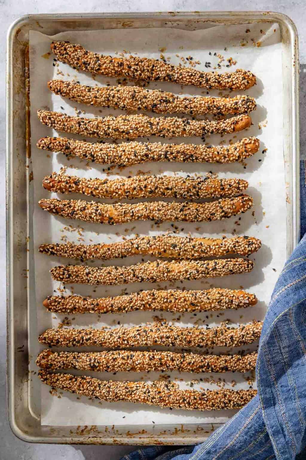 Crispy Sesame Breadsticks | The Mediterranean Dish