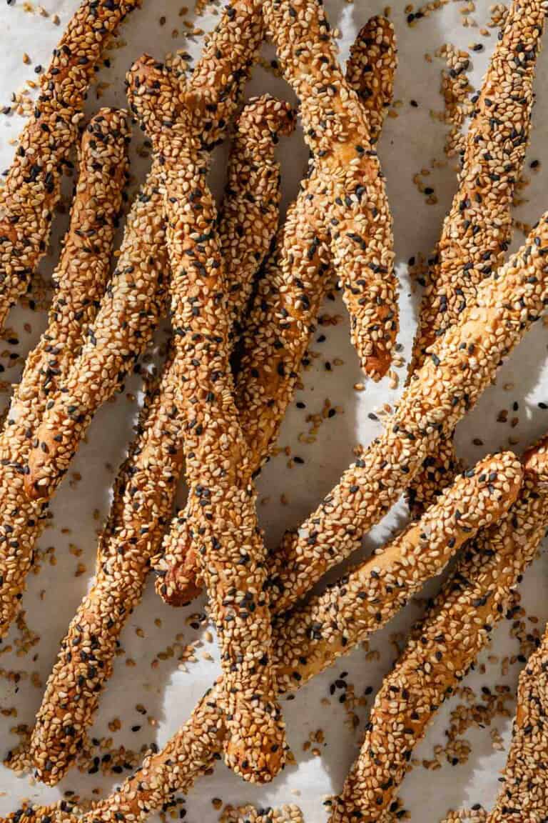 Crispy Sesame Breadsticks | The Mediterranean Dish