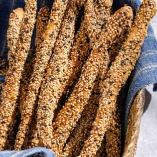 Crispy Sesame Breadsticks | The Mediterranean Dish