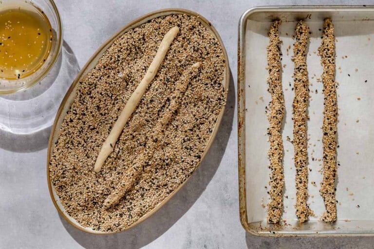 Crispy Sesame Breadsticks | The Mediterranean Dish