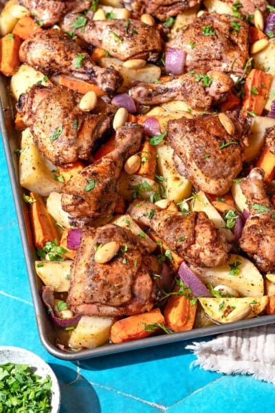 Sheet Pan Za’atar Chicken Recipe | The Mediterranean Dish