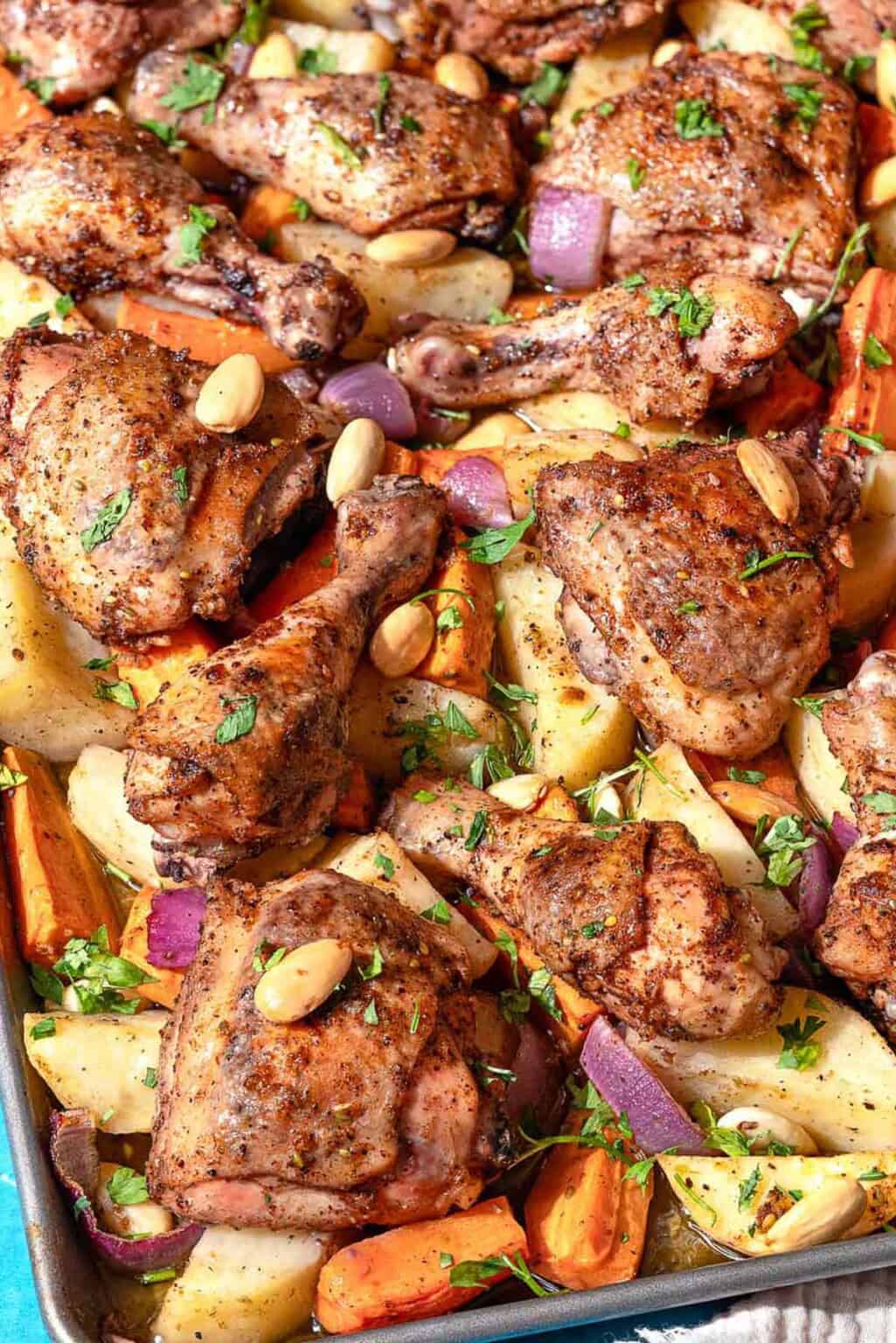 Sheet Pan Za’atar Chicken Recipe | The Mediterranean Dish