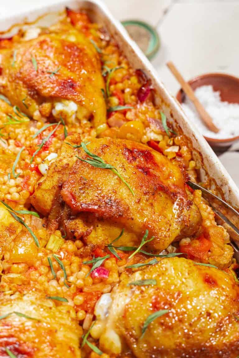 Tomato Chicken and Couscous Recipe | The Mediterranean Dish