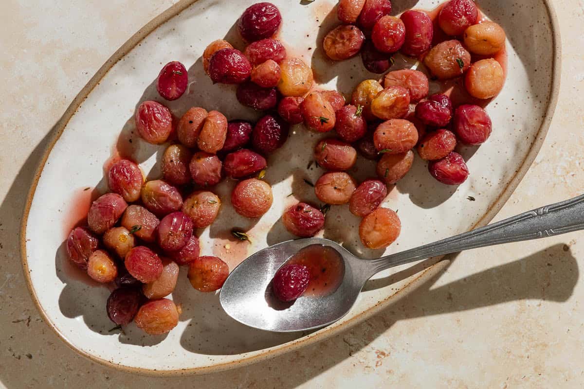Roasted Grapes Recipe | The Mediterranean Dish