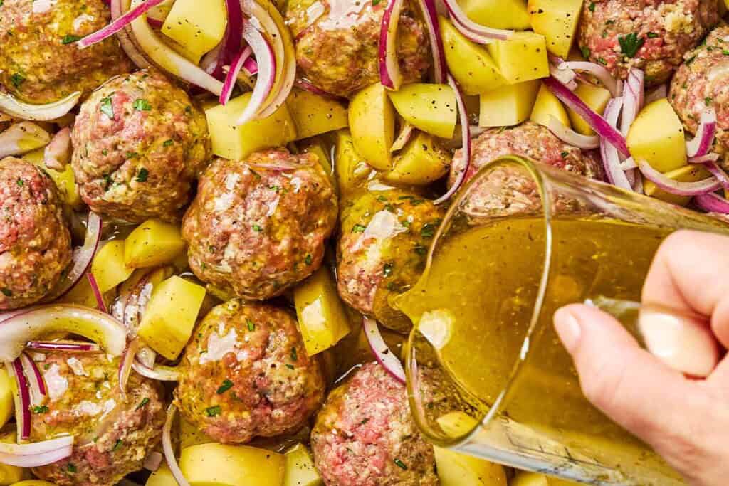 Meatballs and Potatoes Recipe | The Mediterranean Dish