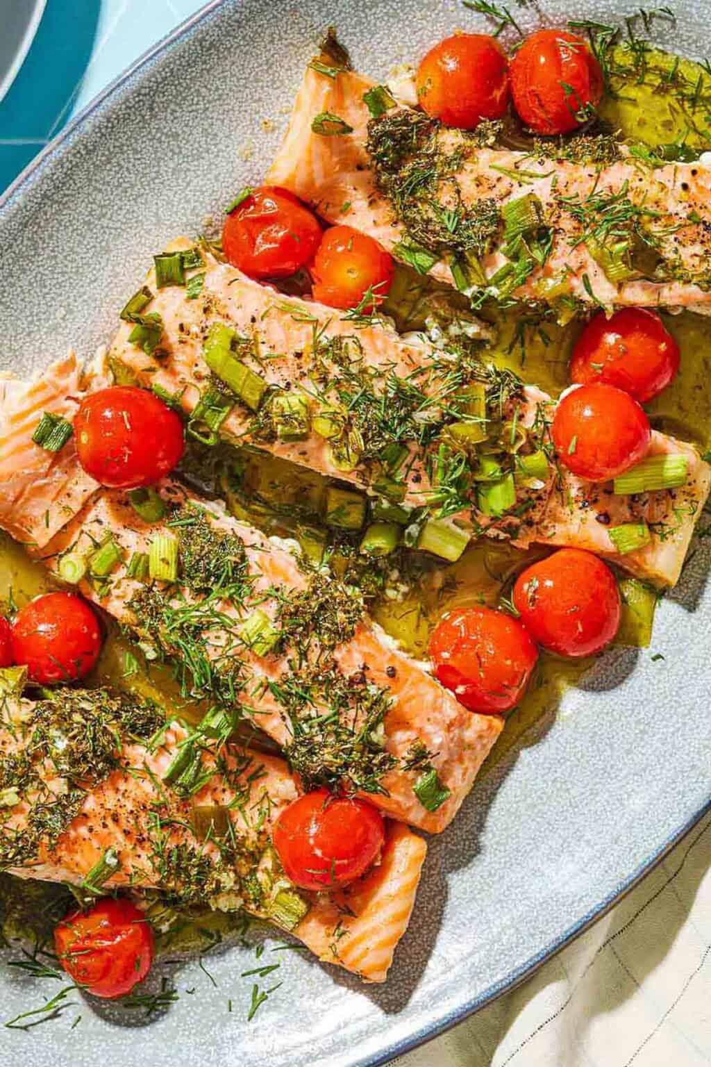 Greek Salmon Recipe | The Mediterranean Dish
