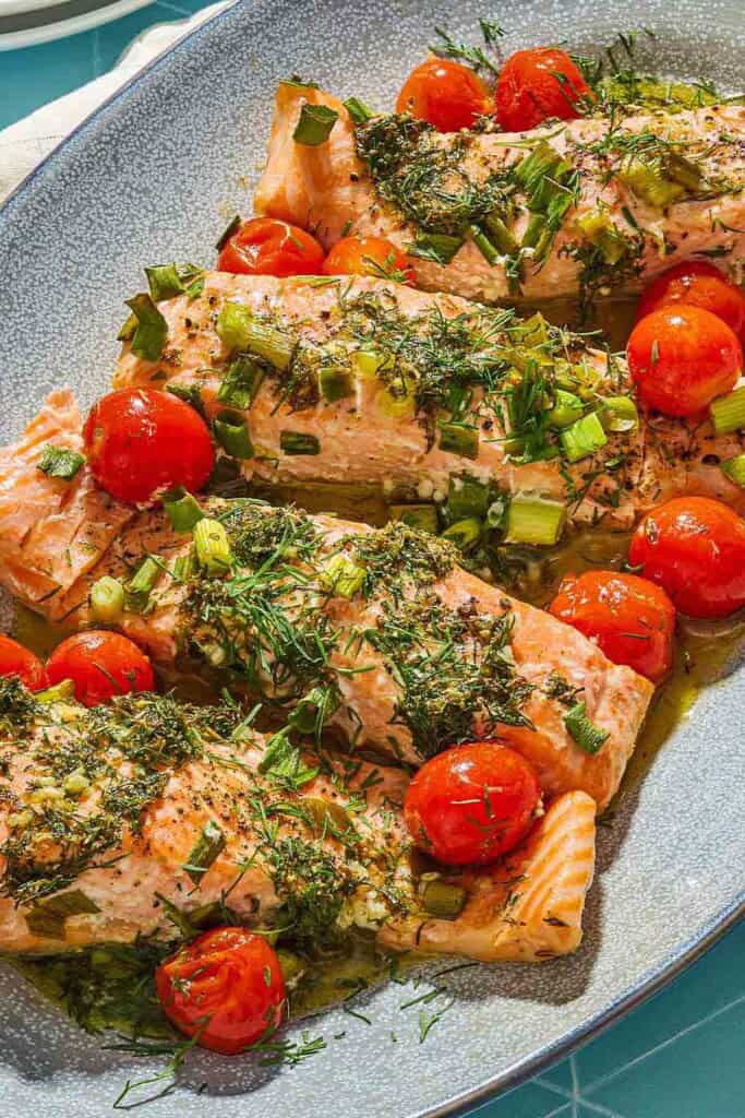 Greek Salmon Recipe | The Mediterranean Dish