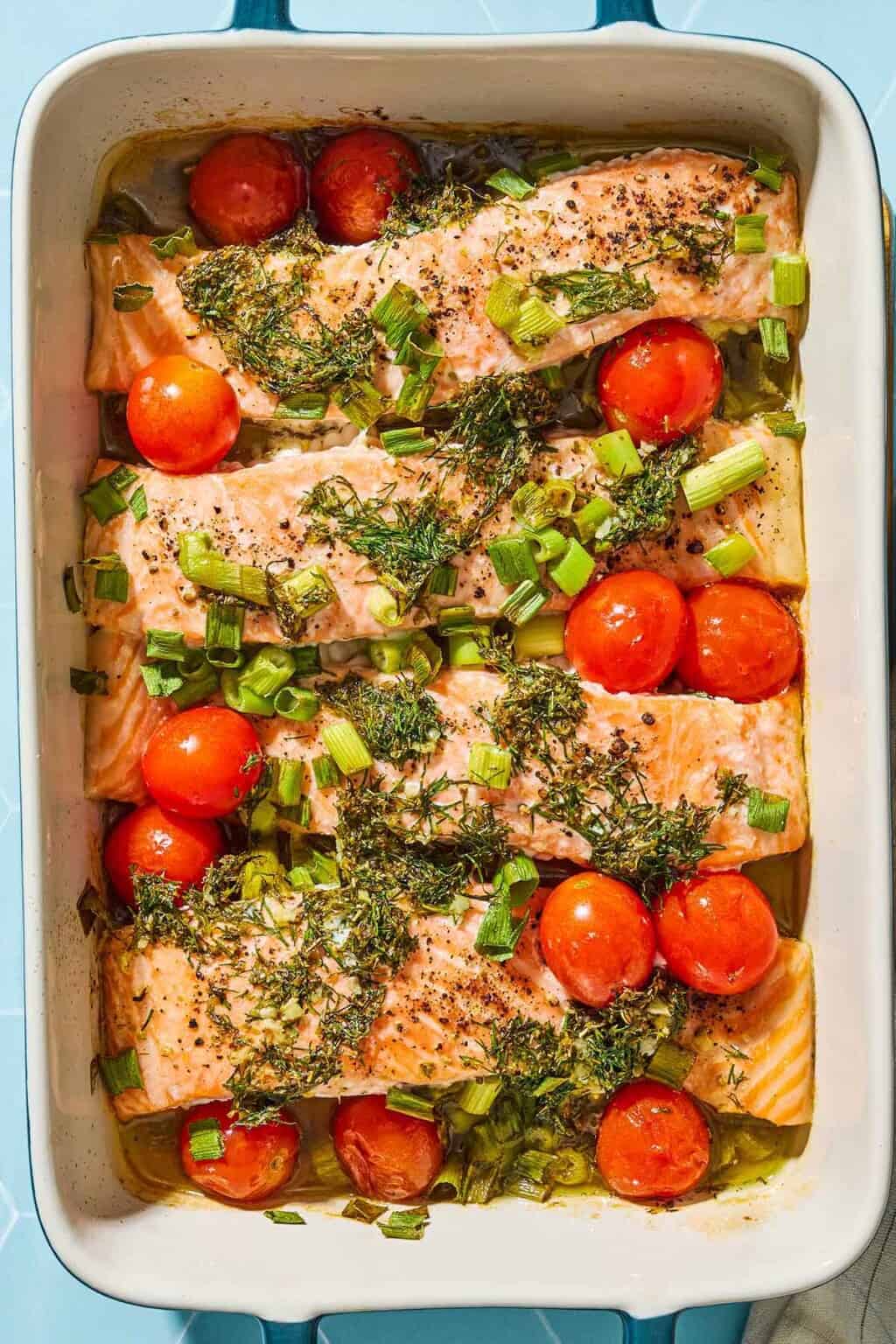 Greek Salmon Recipe | The Mediterranean Dish