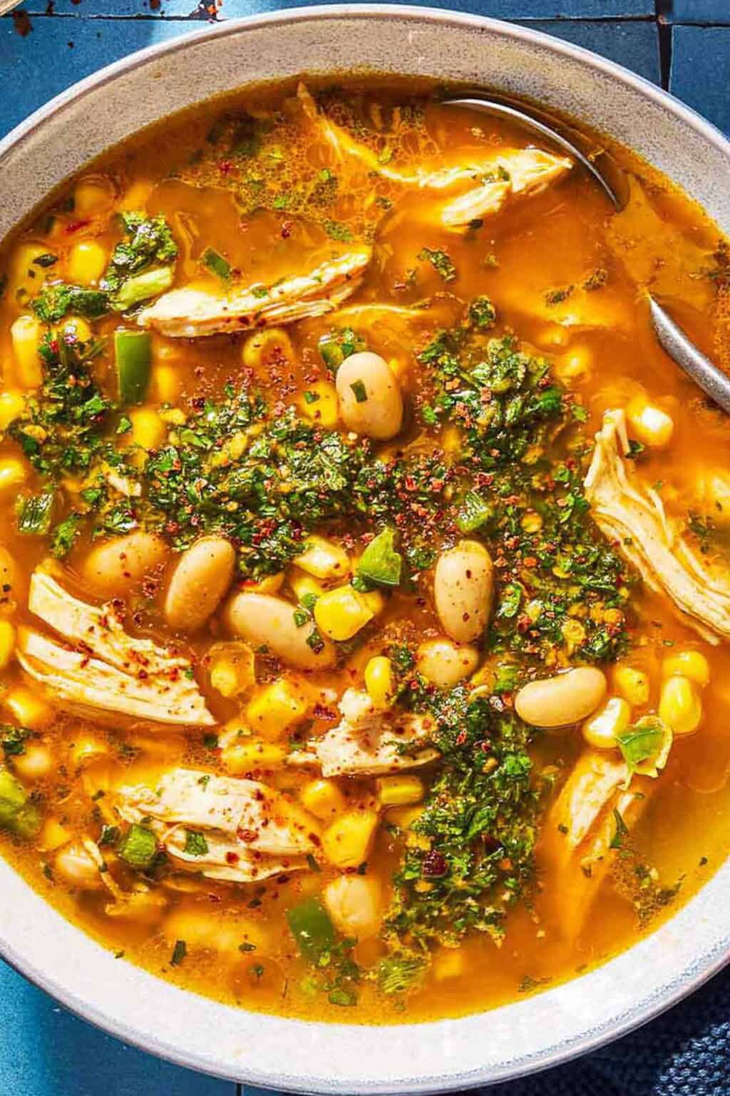 White Chicken Chili Recipe | The Mediterranean Dish