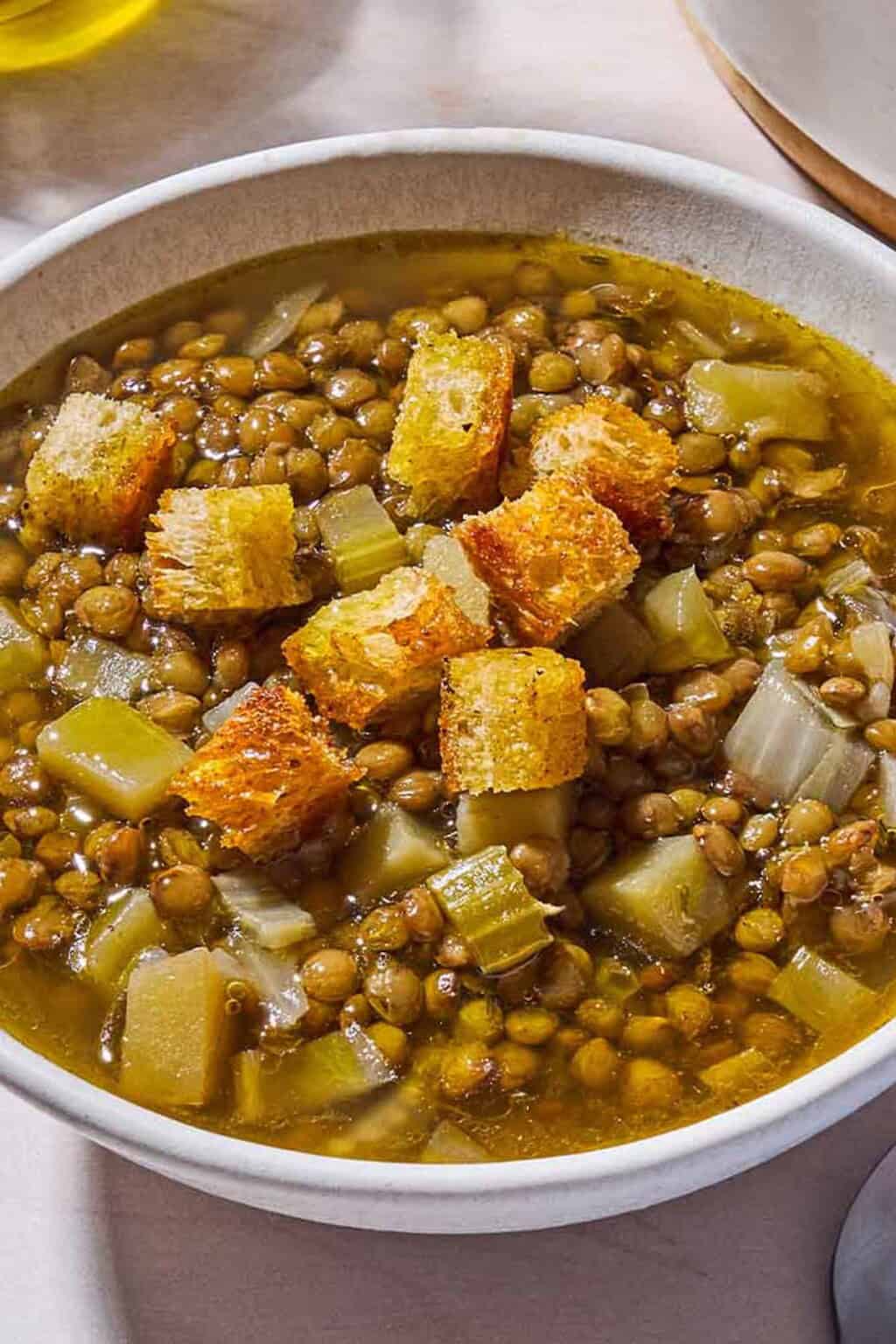 Lentil Potato Soup Recipe | The Mediterranean Dish