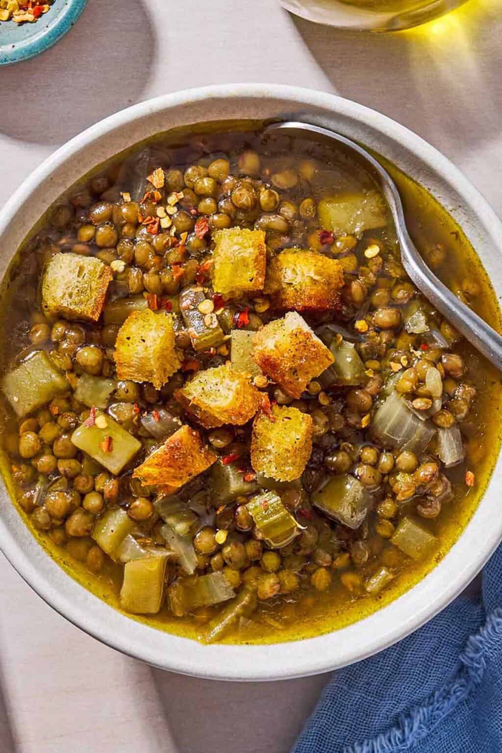 Lentil Potato Soup Recipe | The Mediterranean Dish