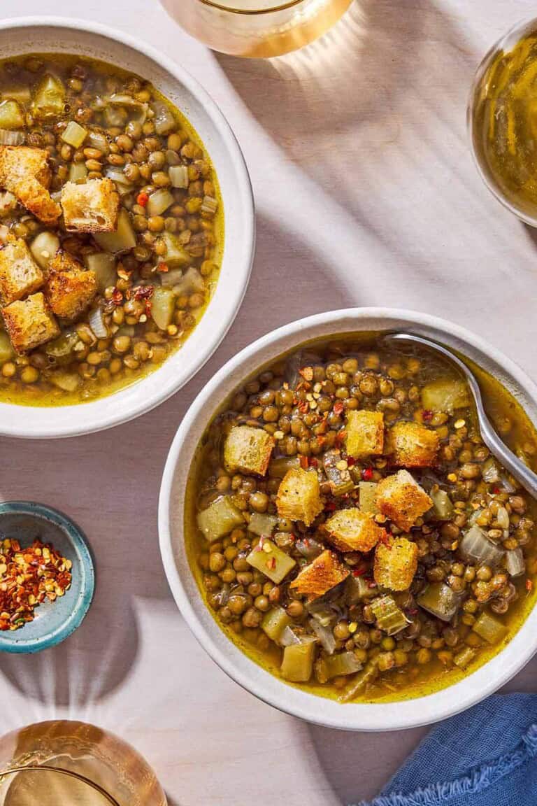 Lentil Potato Soup Recipe | The Mediterranean Dish