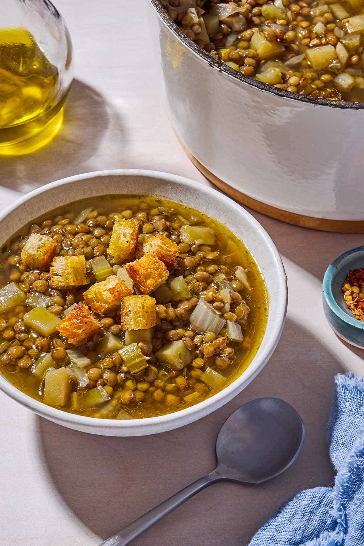Lentil Potato Soup Recipe | The Mediterranean Dish