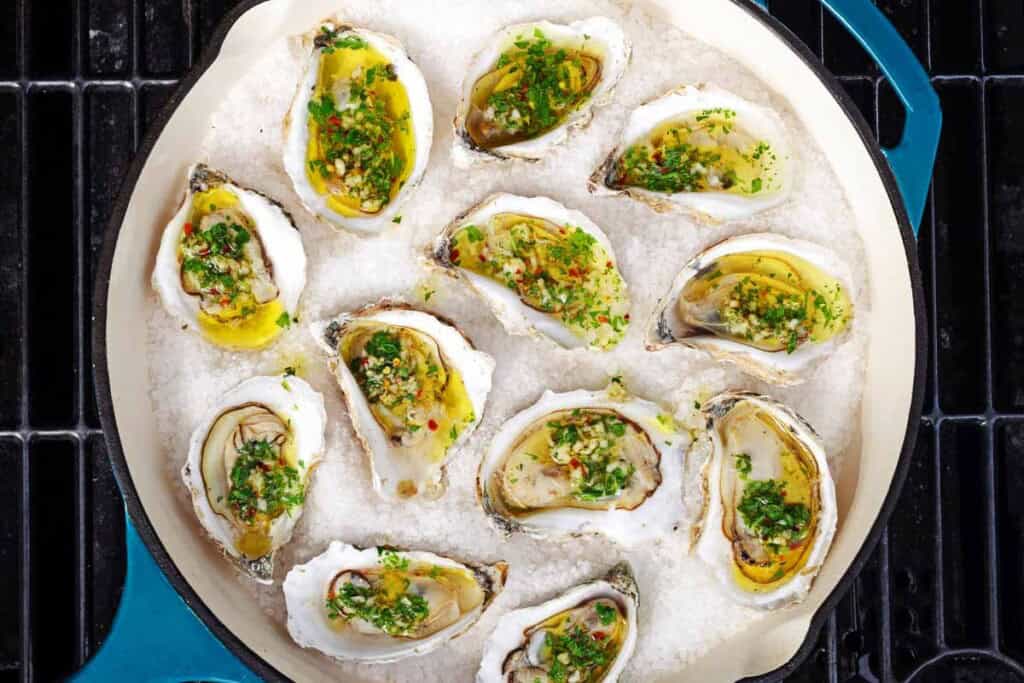 Grilled Oysters Recipe | The Mediterranean Dish