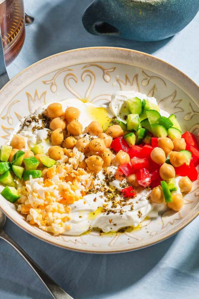 Savory Yogurt Bowl Recipe | The Mediterranean Dish