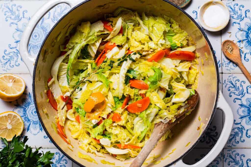 Braised Cabbage Recipe | The Mediterranean Dish