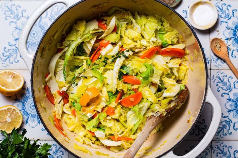 Braised Cabbage Recipe | The Mediterranean Dish