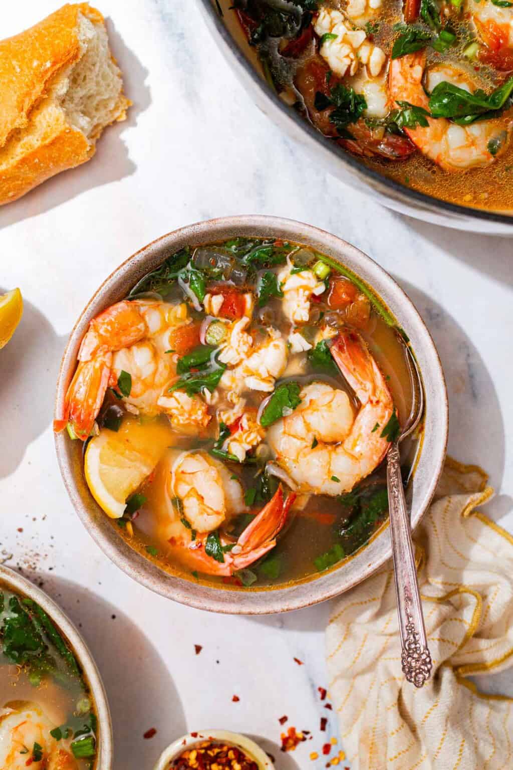 Shrimp and Lobster Seafood Stew | The Mediterranean Dish