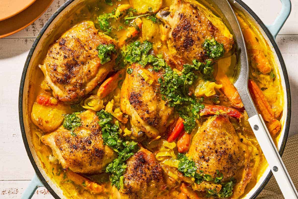 Saffron Chicken Recipe | The Mediterranean Dish