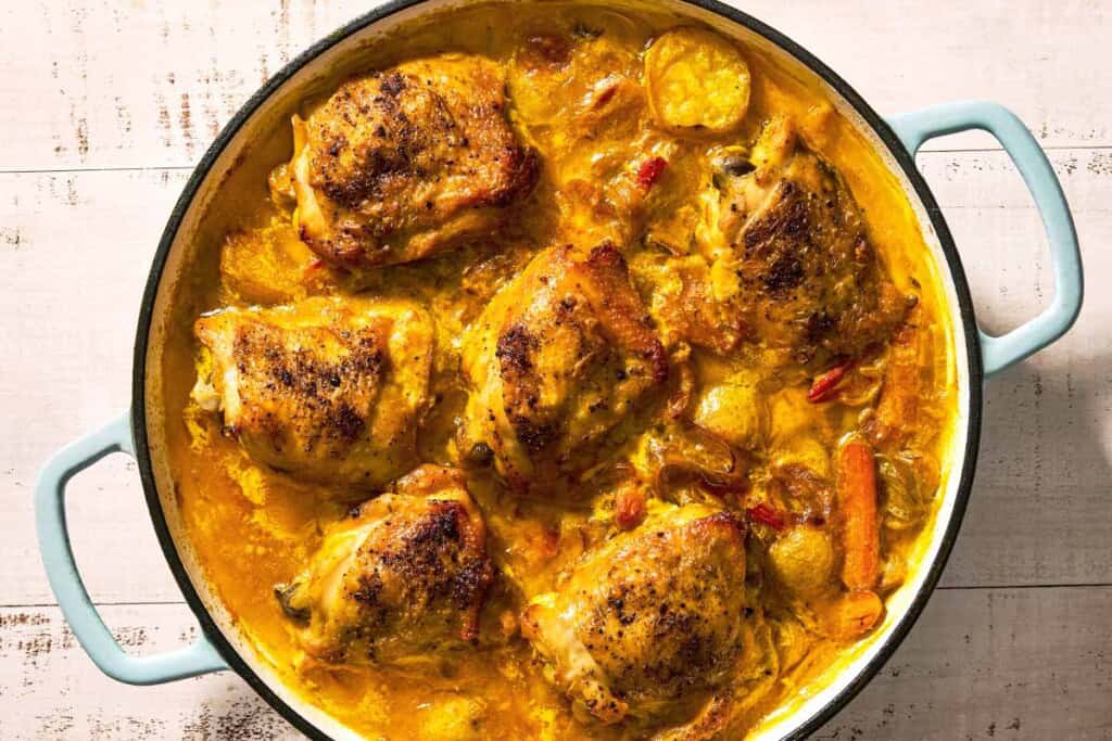 Saffron Chicken Recipe | The Mediterranean Dish