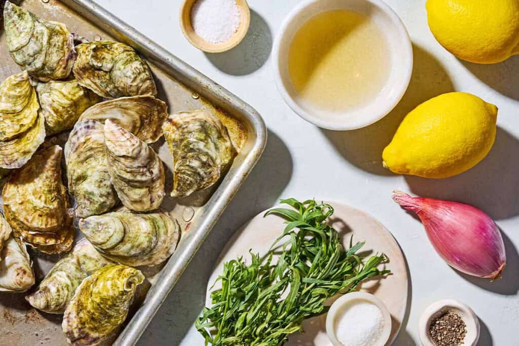 Raw Oysters with Mignonette Sauce | The Mediterranean Dish