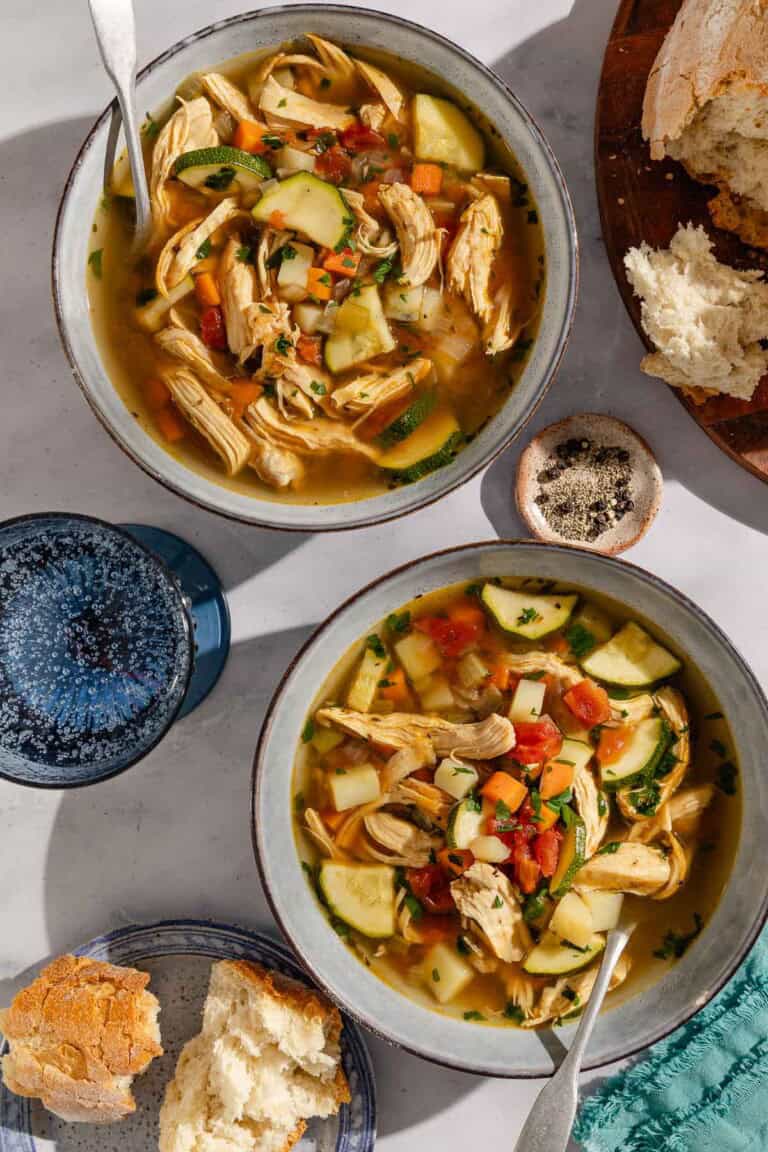 Chicken Vegetable Soup | The Mediterranean Dish