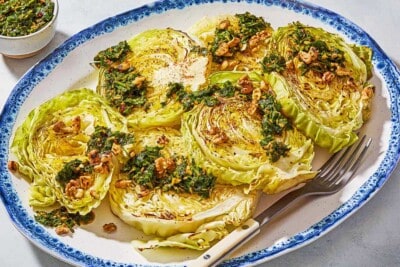 Cabbage Steaks with Green Chermoula and Toasted Walnuts | The ...