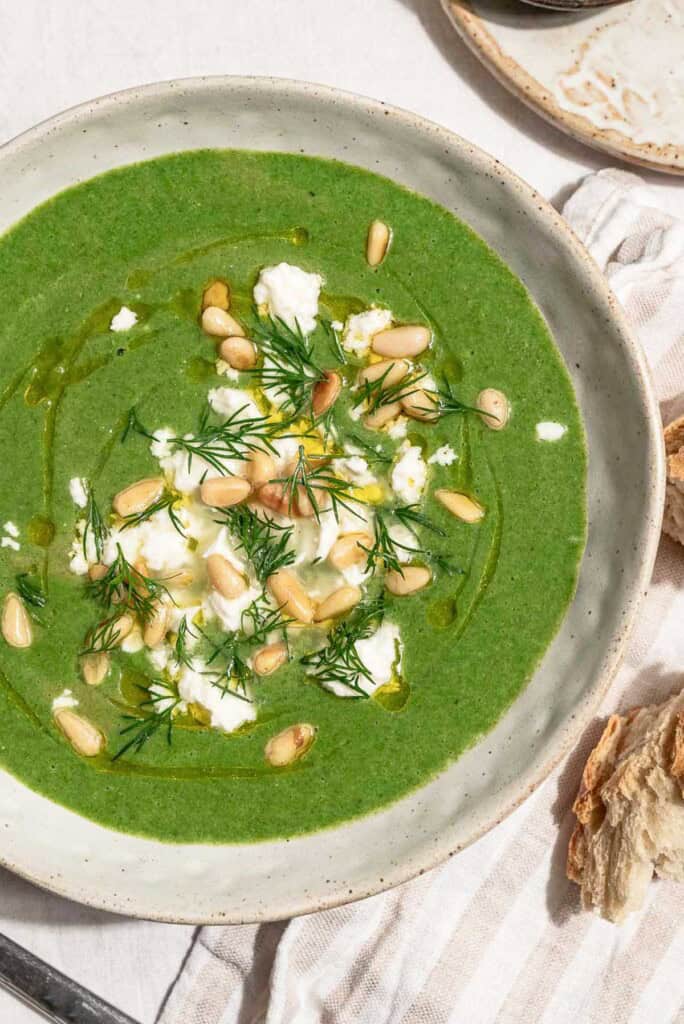 Spinach Soup Recipe | The Mediterranean Dish
