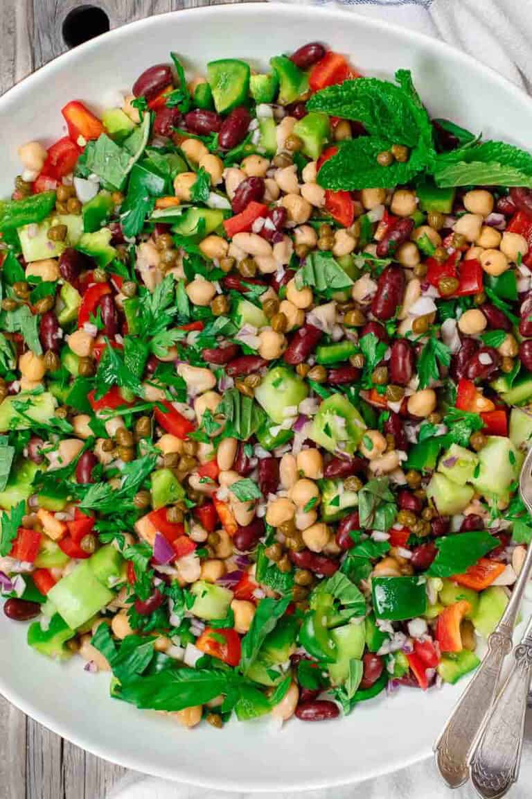 Mediterranean Three Bean Salad | The Mediterranean Dish