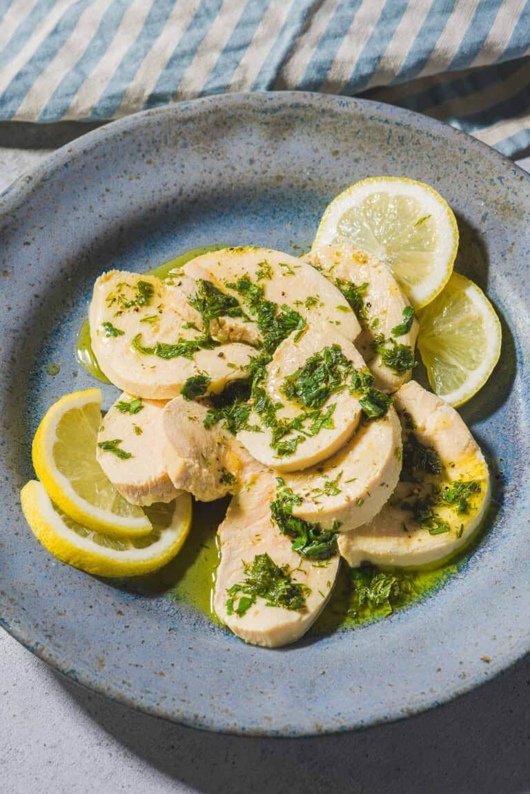 Poached Chicken | The Mediterranean Dish