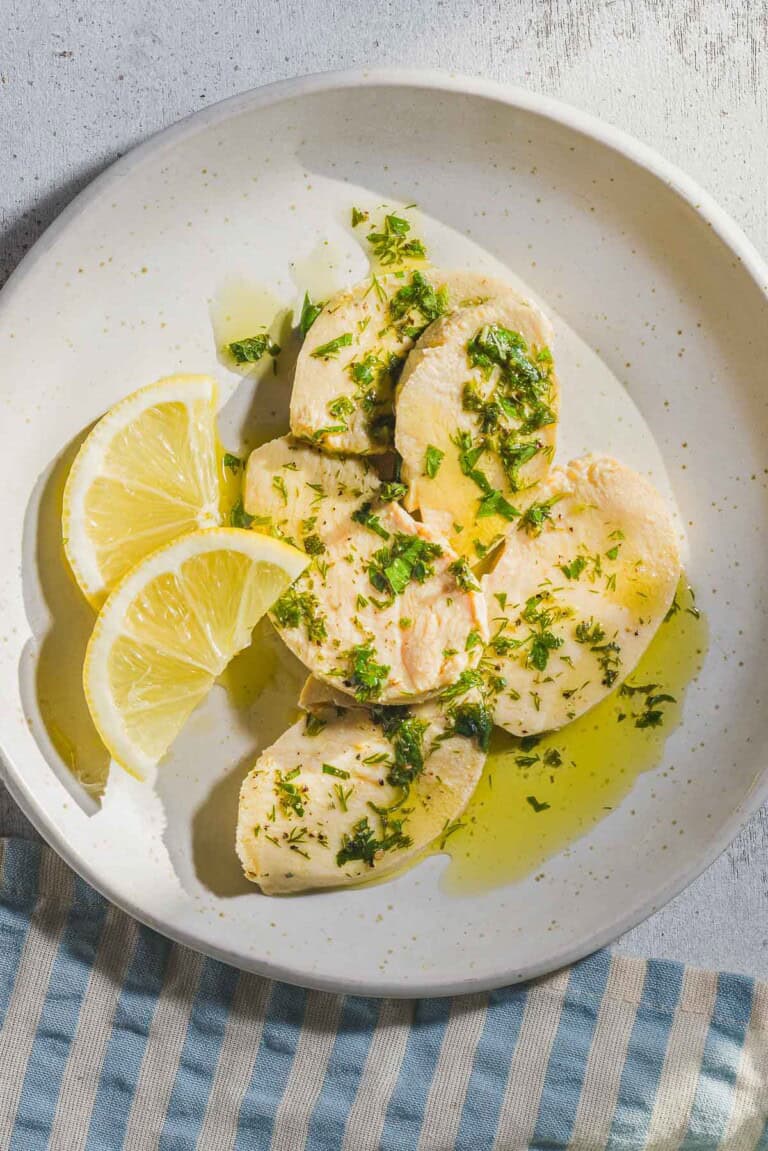 Poached Chicken | The Mediterranean Dish
