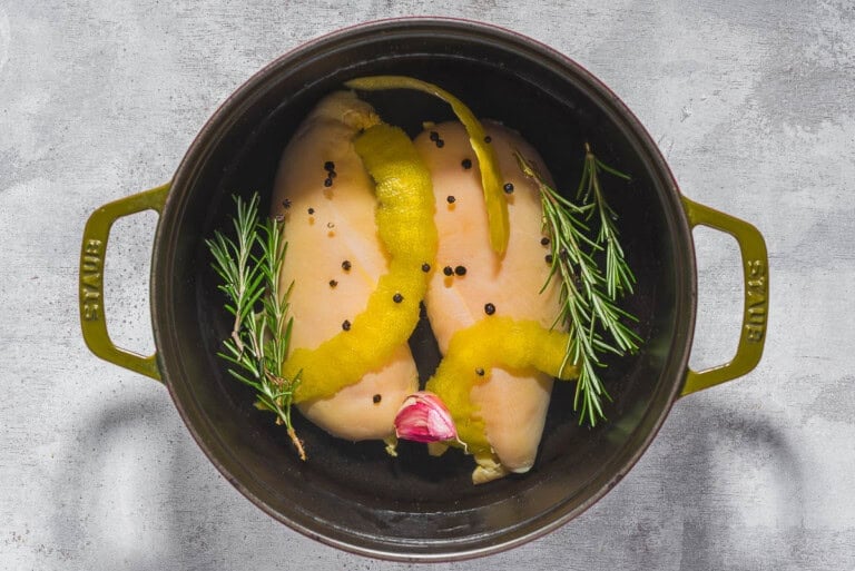 Poached Chicken | The Mediterranean Dish