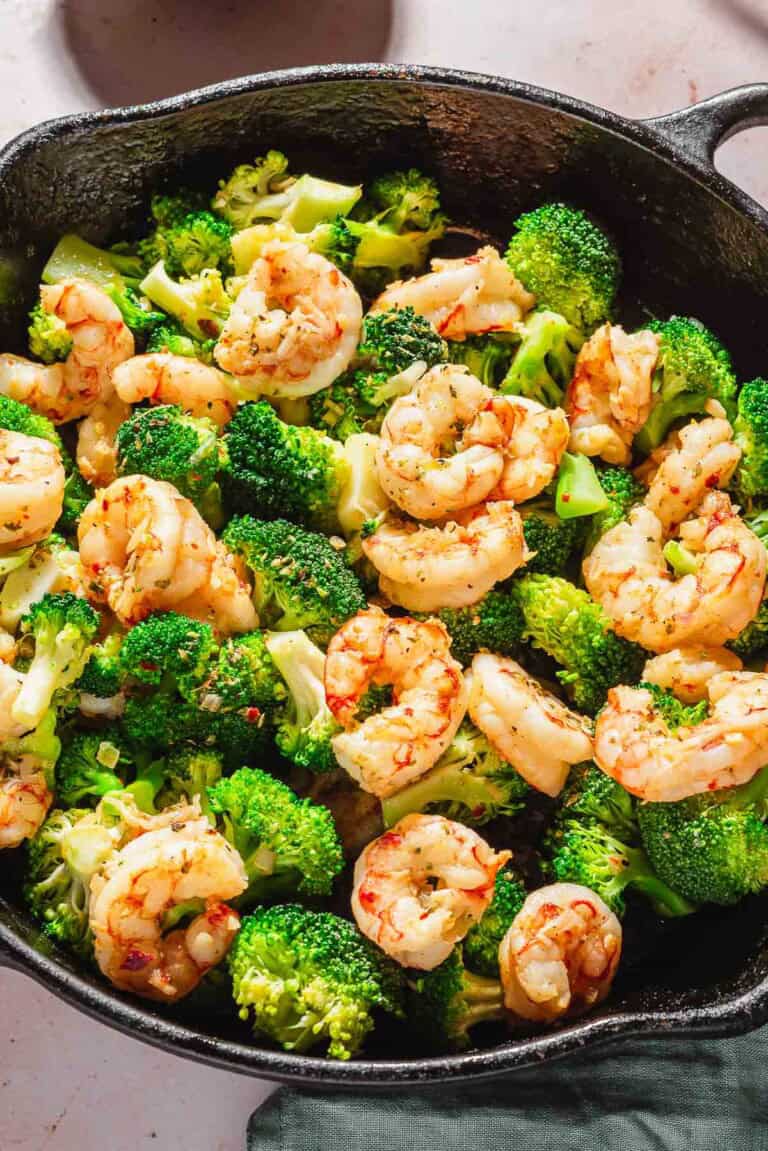 Citrusy Shrimp and Broccoli Recipe | The Mediterranean Dish