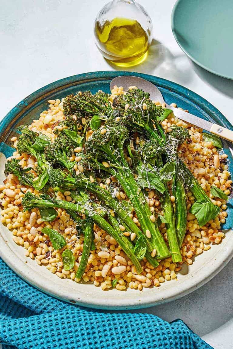 Fregola Sarda with Broccolini Recipe | The Mediterranean Dish