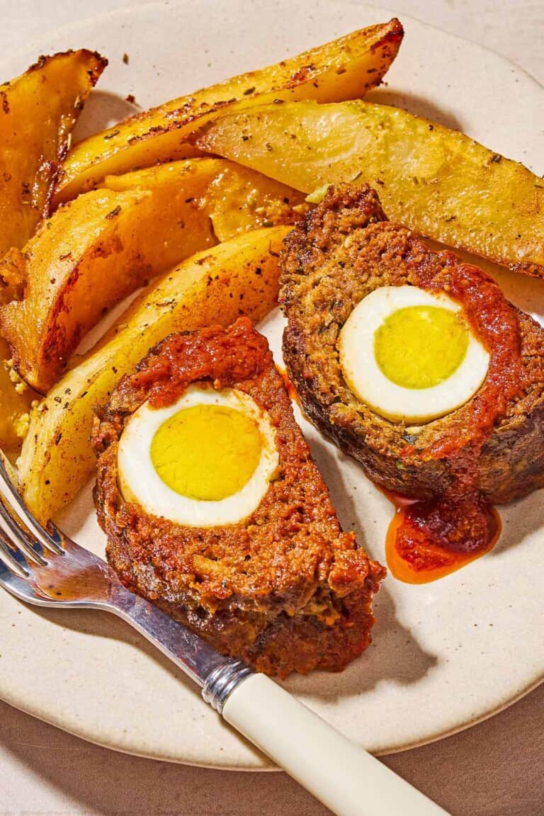 Meatloaf with Hard Boiled Eggs Recipe | The Mediterranean Dish