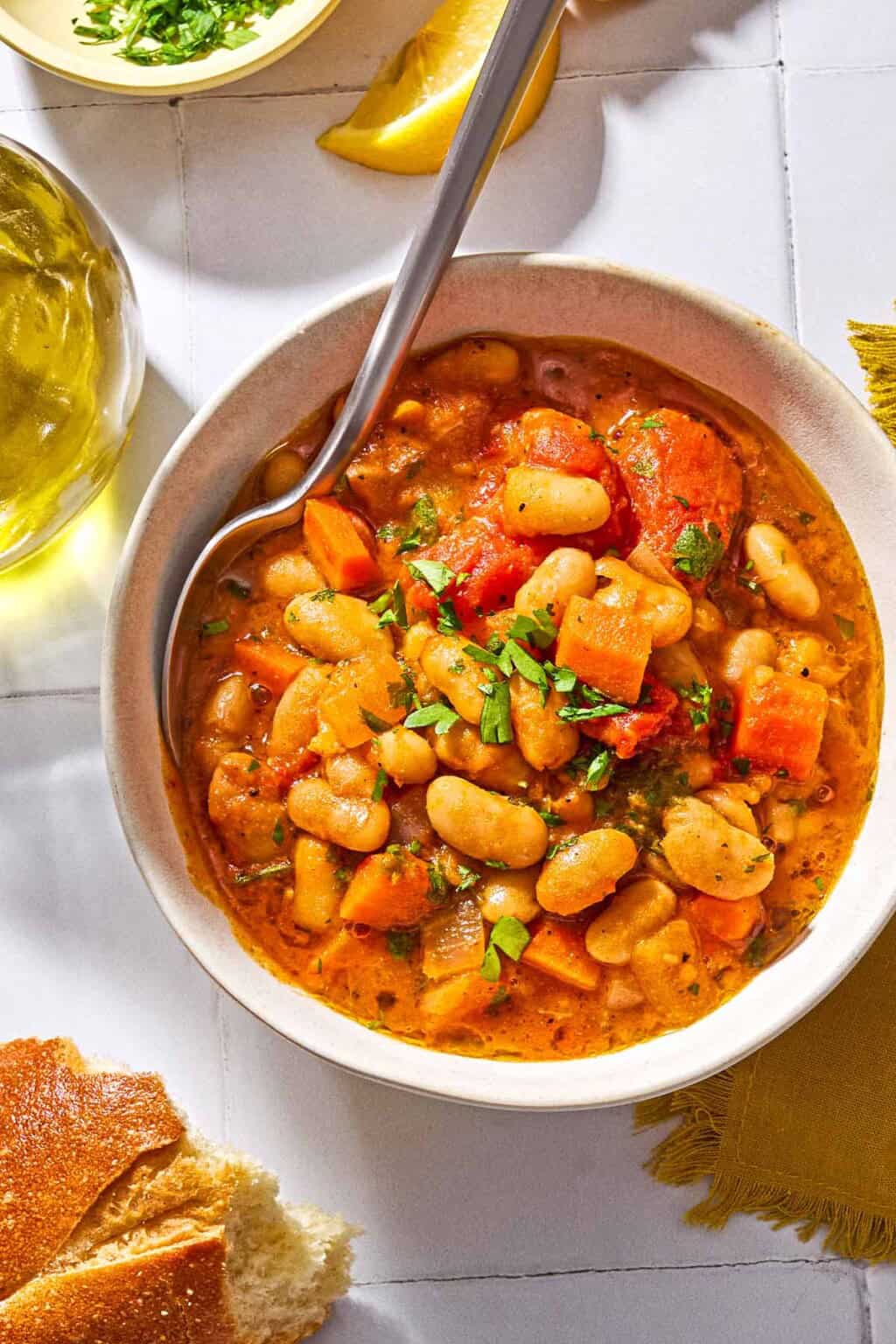 White Bean Stew Recipe | The Mediterranean Dish