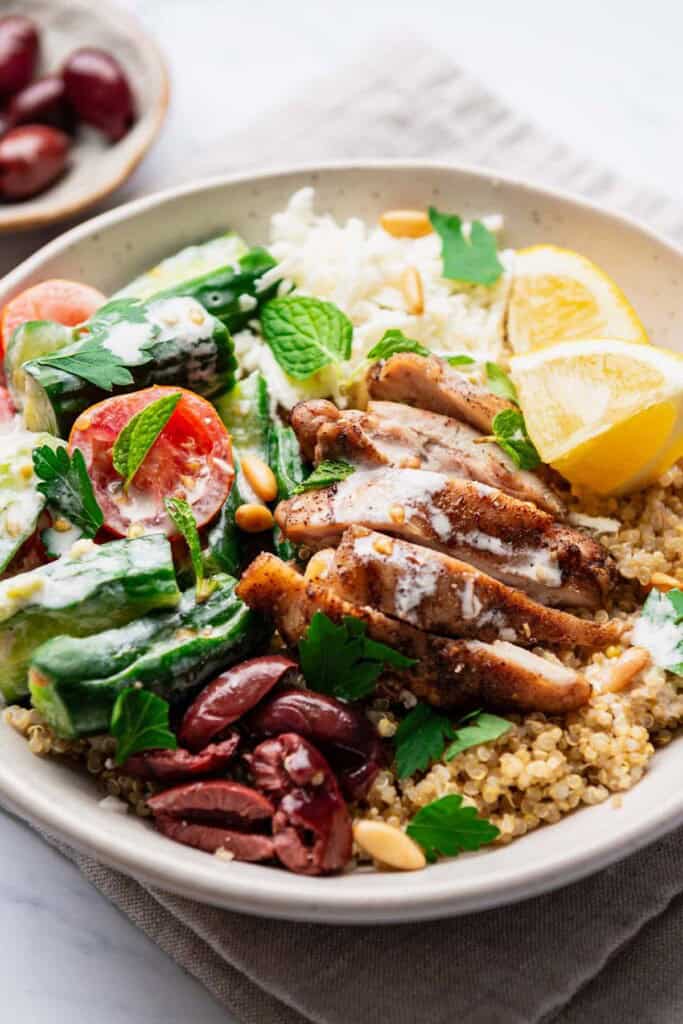 Chicken Quinoa Bowl Recipe | The Mediterranean Dish